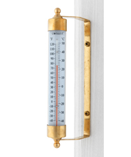 Patio, Lawn & Garden Conant Custom T24 Brass Jeffersonian Thermometer ...